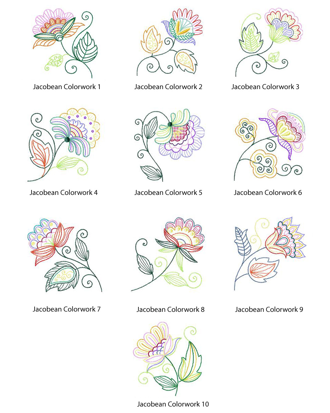 My Boutique: Floral And Decorative Embroidery Designs