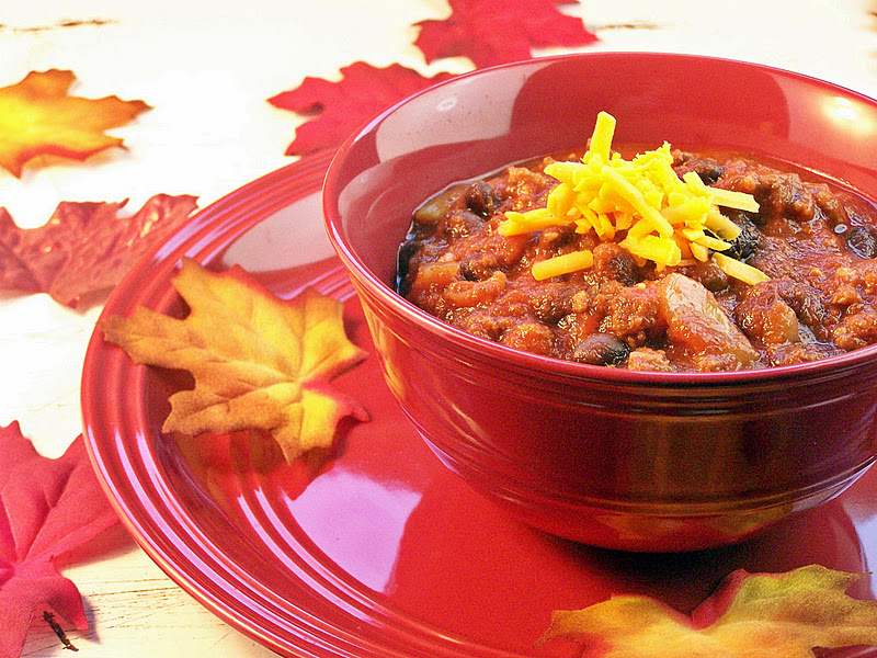 Mellow Beantastic Chili for Slow Cooker Saturday - Cravings of a Lunatic