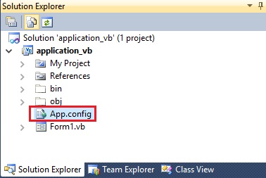 Koneksi String VB.NET 2010 From App.Config ~ Bloglieken