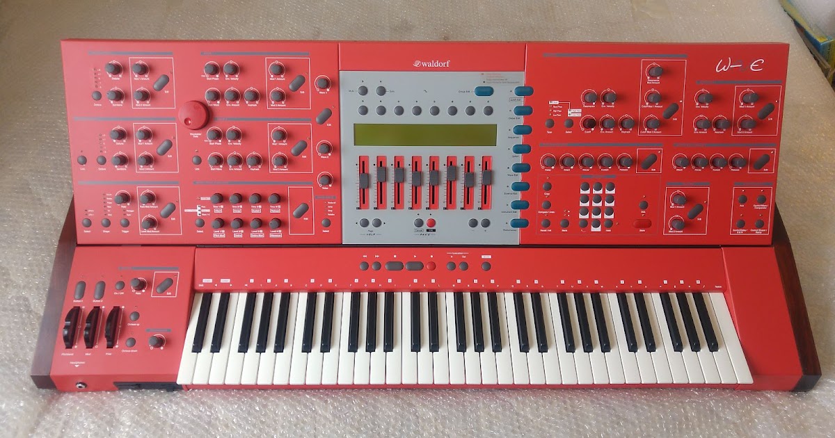 MATRIXSYNTH: Waldorf Wave 32 voices Cadmium Red Edition