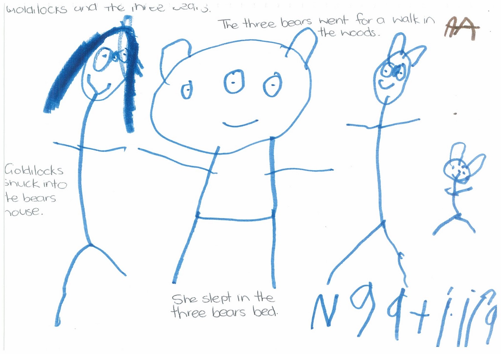 How To Draw The Three Bears And Goldilocks