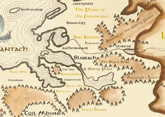 The Triskele and the Dragon: Irish Mythology Maps (Sligo)