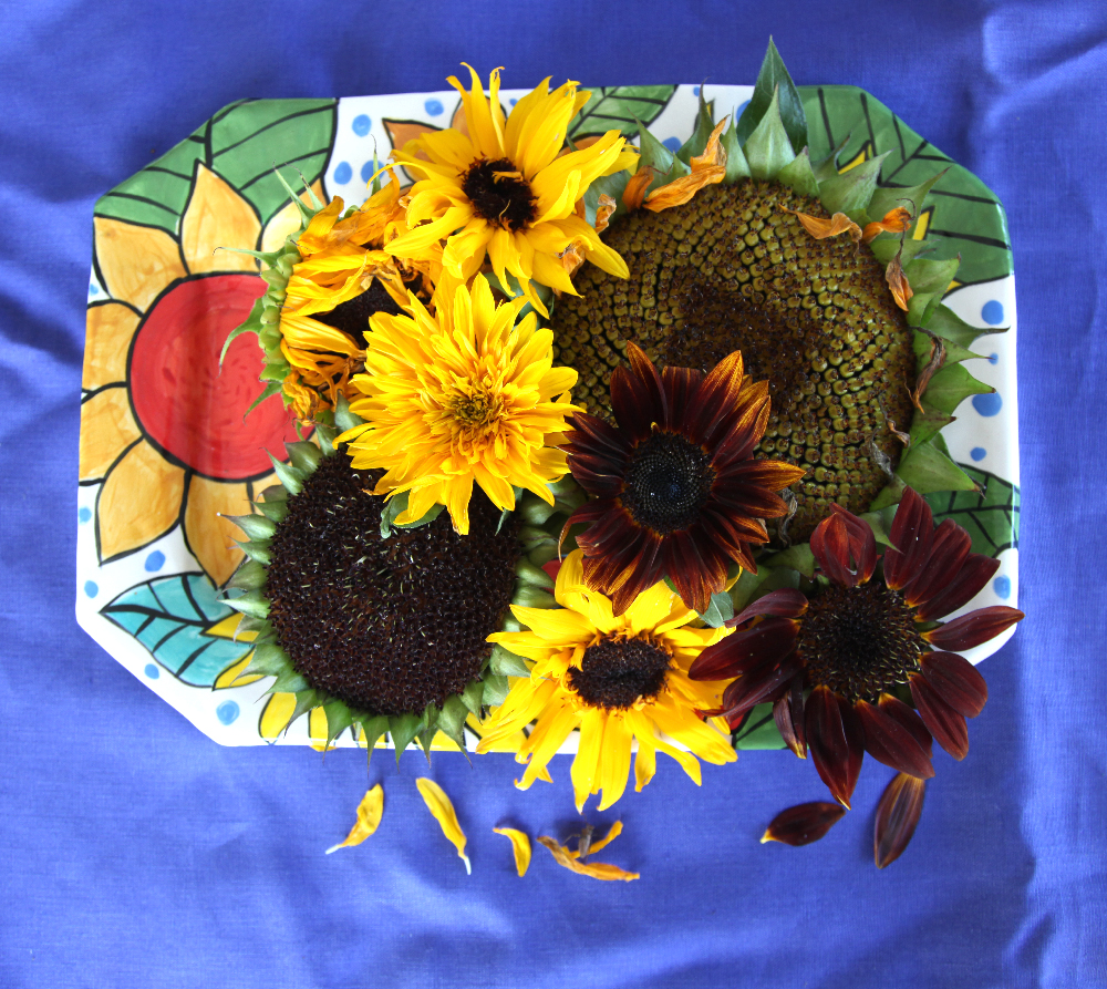 Getting Stitched on the Farm: Sunflower Platter - From Inspiration to ...