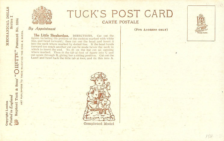 "MAKE DO DOLLS": Ingenious Raphael Tuck Postcards-1922