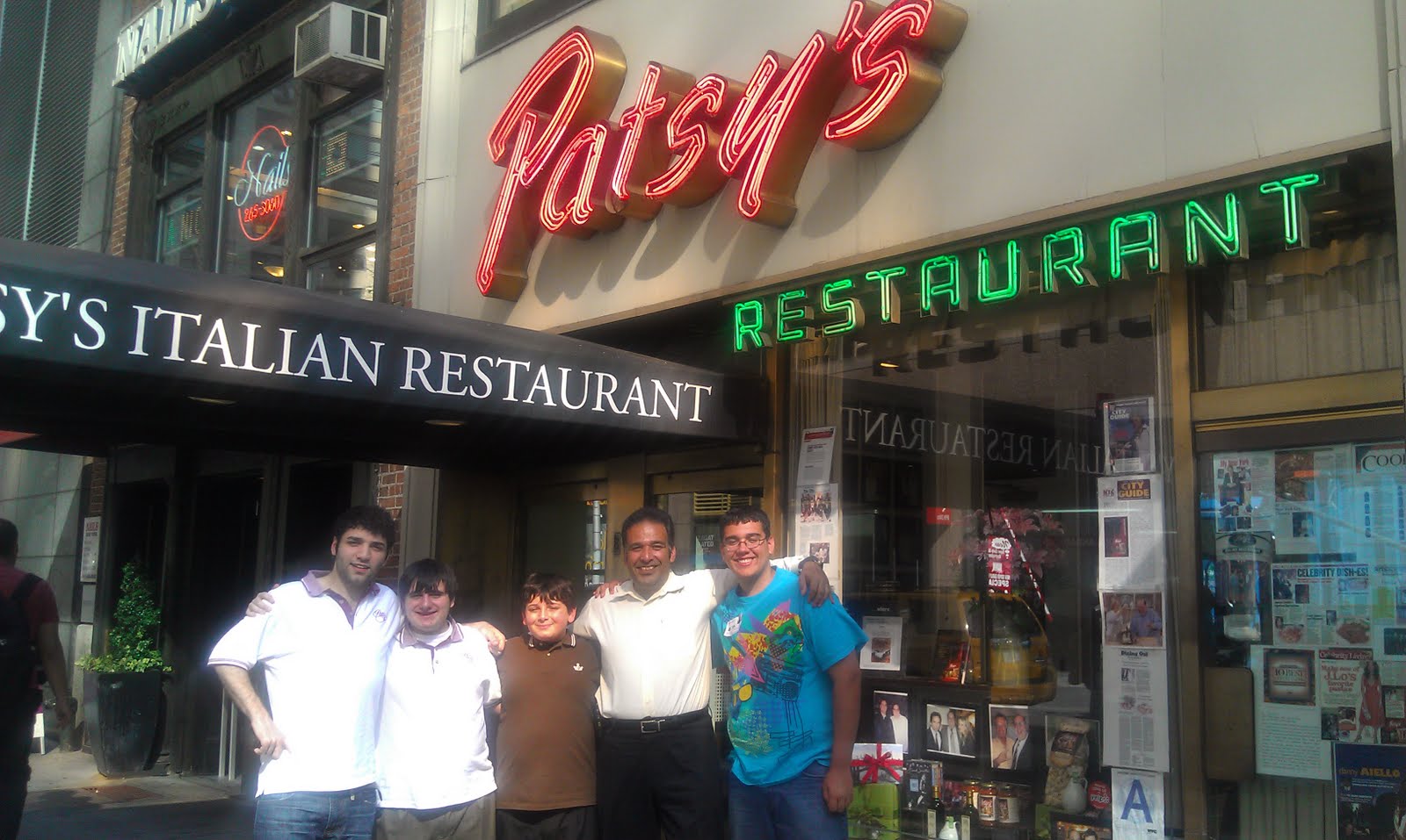 Patsy's Italian Restaurant: Touring CBS with George Pettignano!