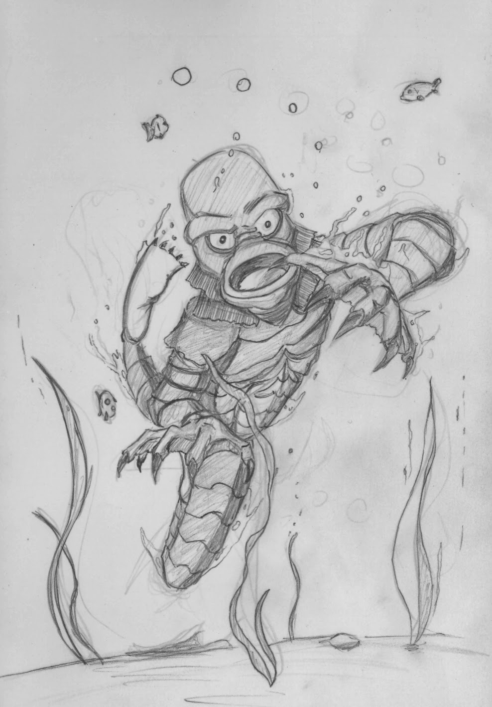 Drink Eat Draw: Gill Man