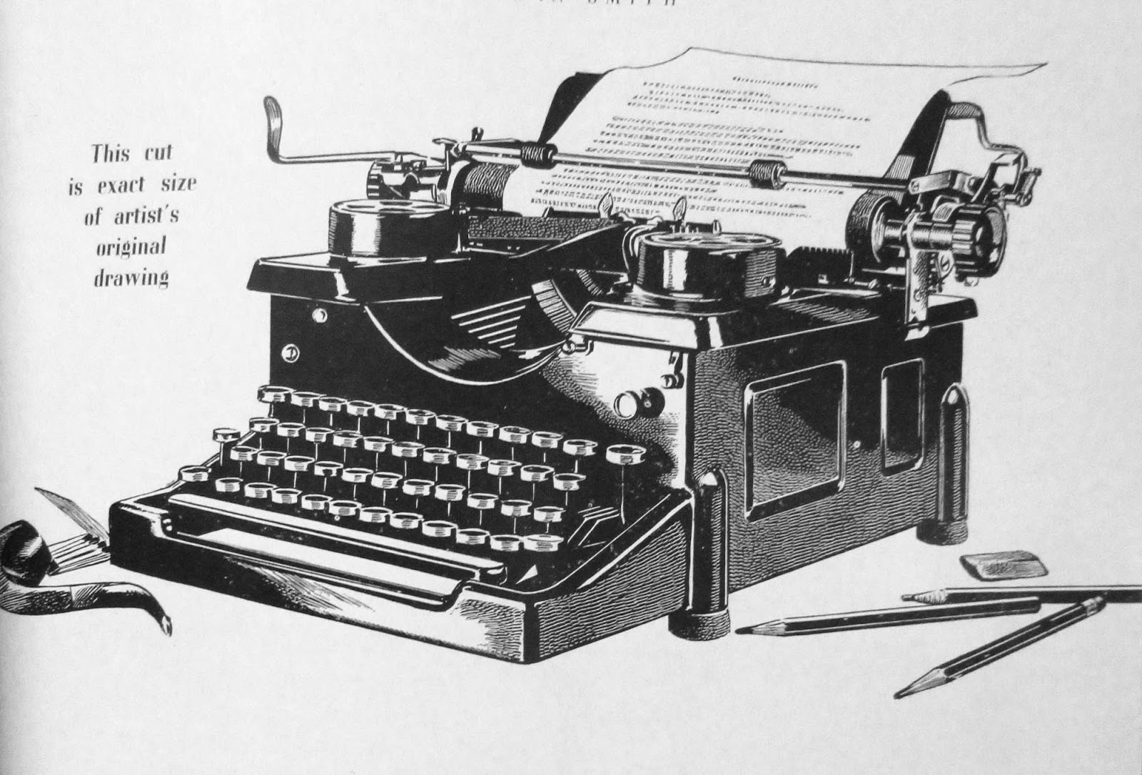 Typewriter Drawing