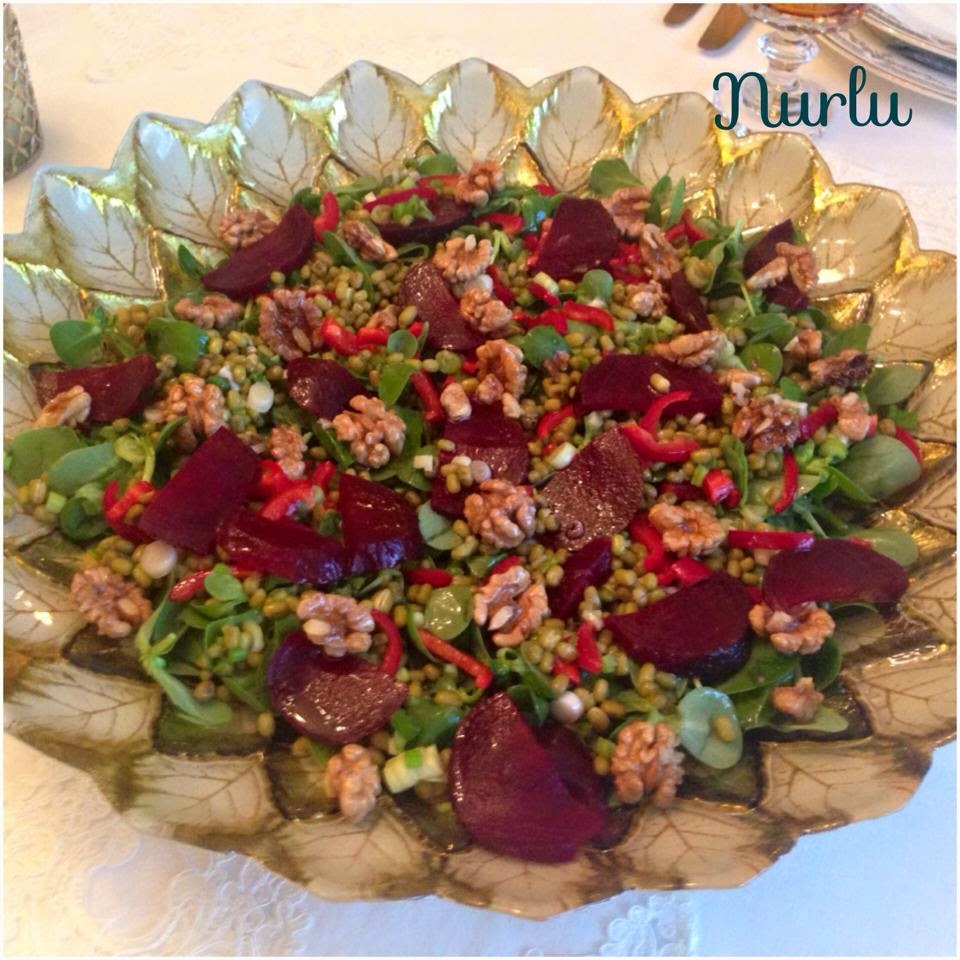 PANCARLI , BAKLİYATLI SEMİZOTU SALATASI | Nurlumutfakta