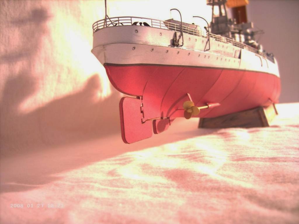 Papermodel Kapal Perang & Lain2: Paper Model RM.Conte De Cavour