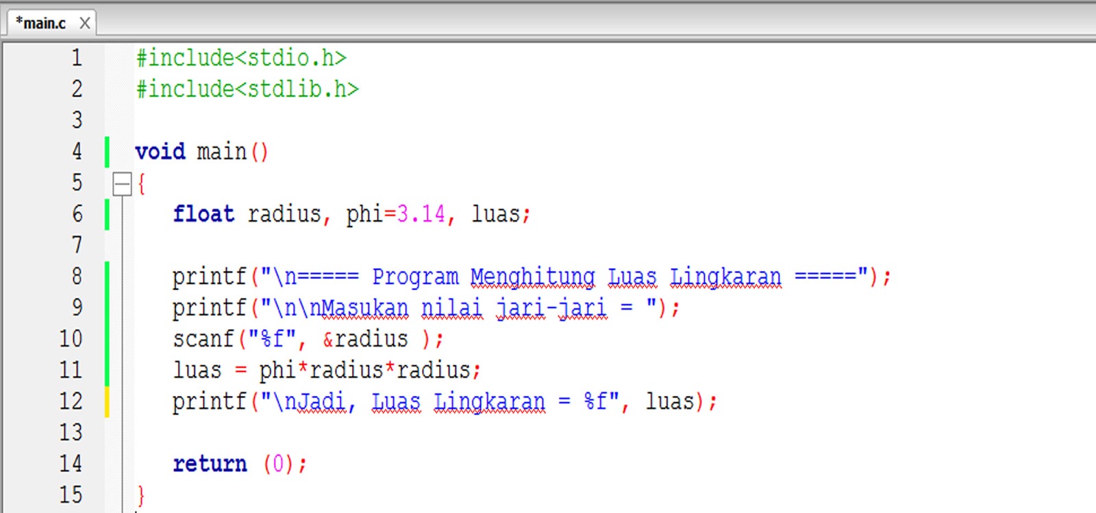 Contoh Menghitung 2D & 3D Shapes Menggunakan Program