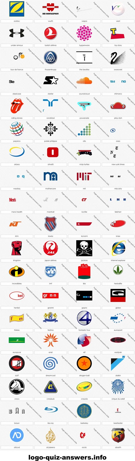 TEK: logo quiz answers levels