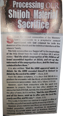 PROCESSING OUR SHILOH SACRIFICE - Living Faith Media