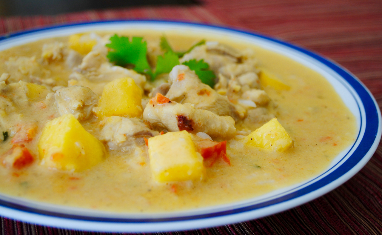 Карри из курицы с манго