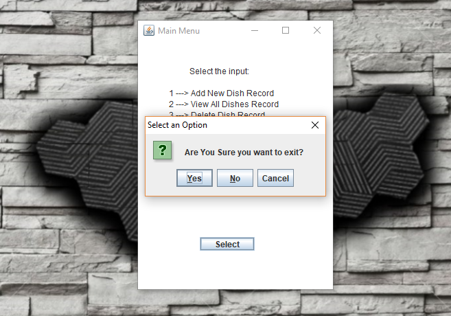 Java Project of restaurant dish menu System with File handling java IO ...