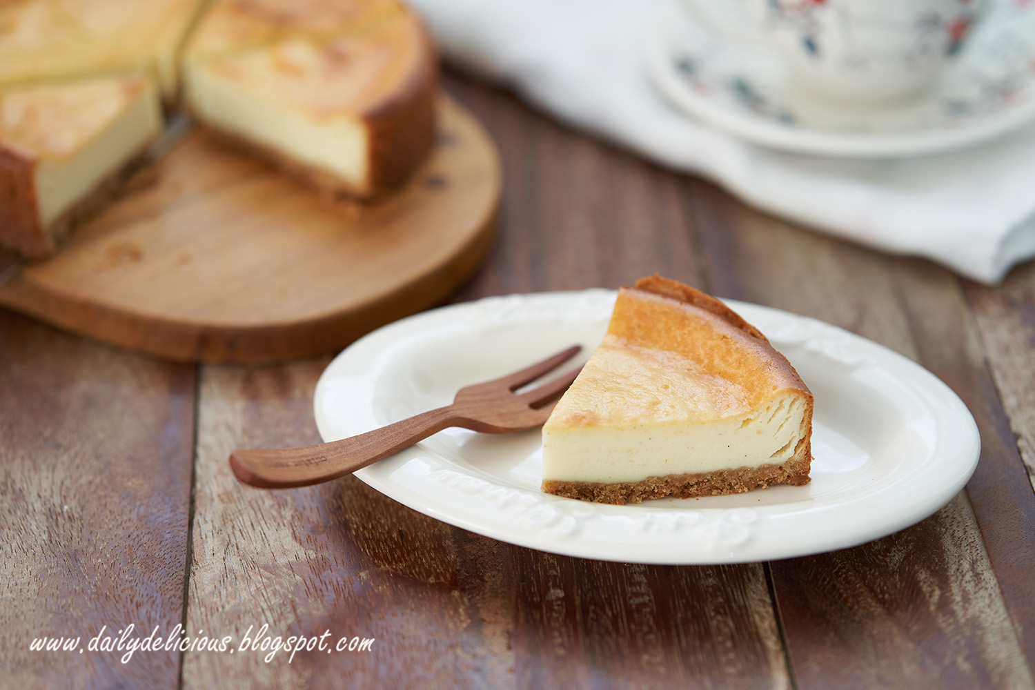 dailydelicious: Simple Baked Cheesecake