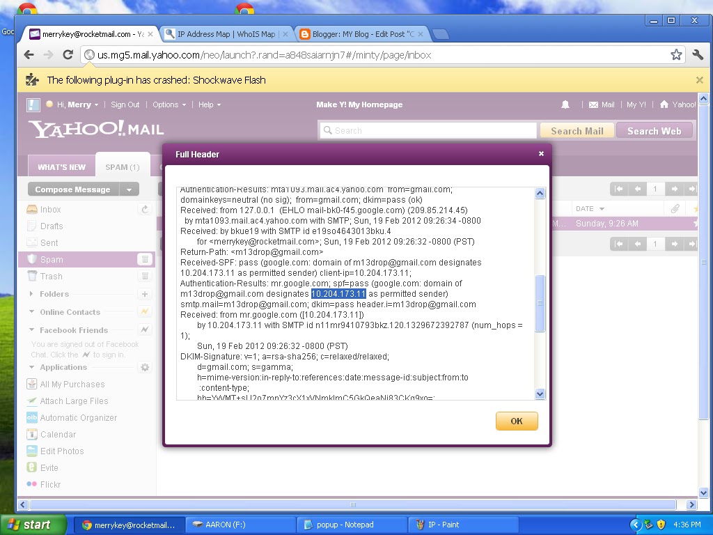 MY Blog: Craigslist Scam... m13drop@gmail.com AKA, Marry Smith