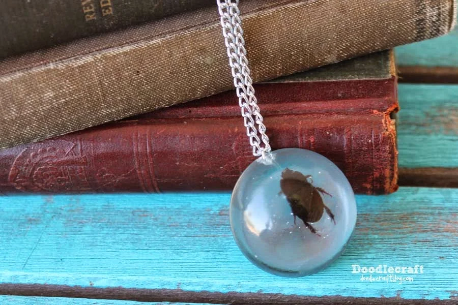 Beetles in Resin Jewelry!