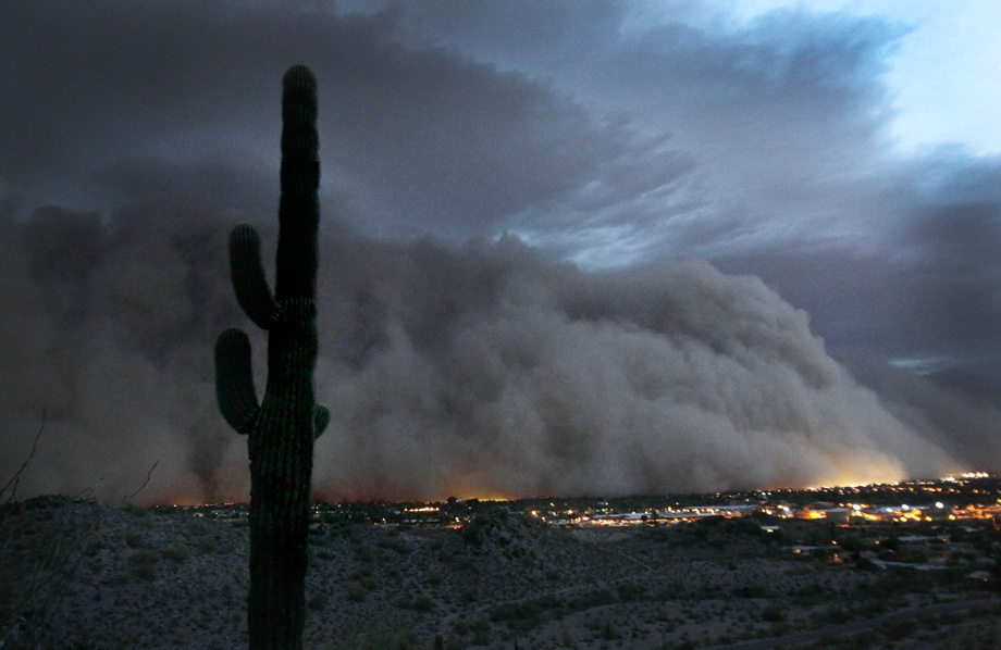 Géoclimat: Gigantesque tempête de sable en Arizona