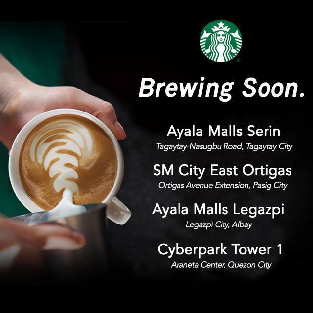 Byahero: Brewing Soon. Starbucks Ayala Malls Legazpi