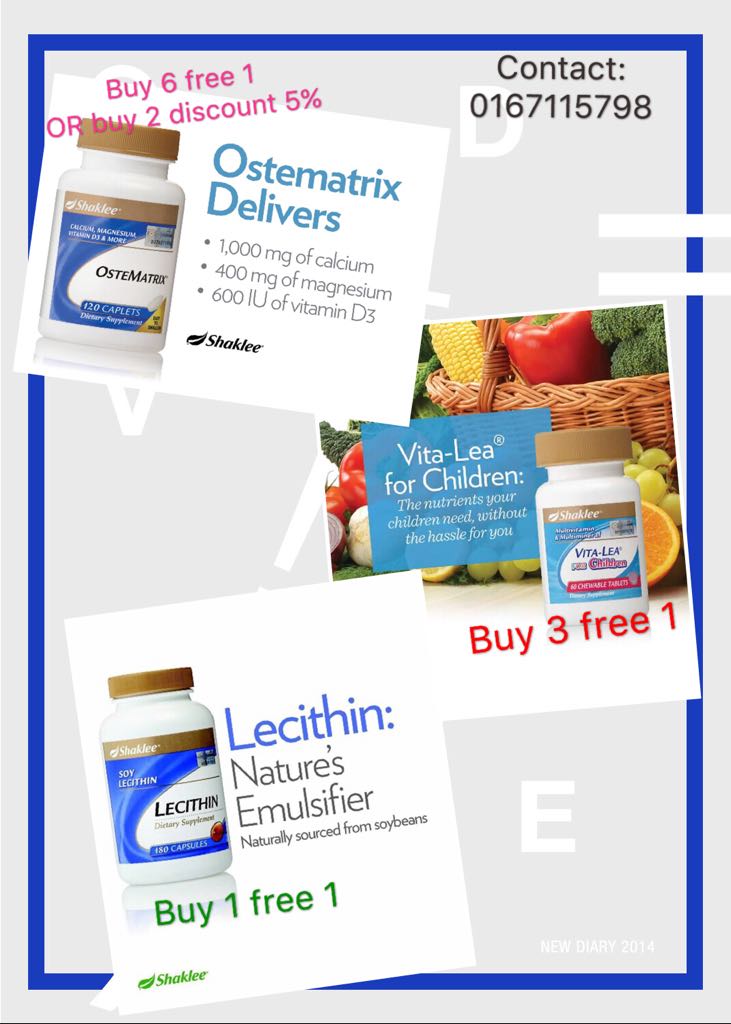 Nutrition Products: February 2017 Promotion!!!