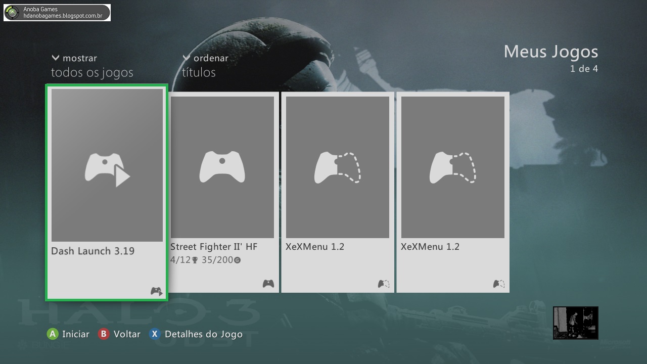 HD PARA XBOX 360 RGH / JTAG: Dashlaunch 3.19 Suporte p/ Kernel 17526 ...
