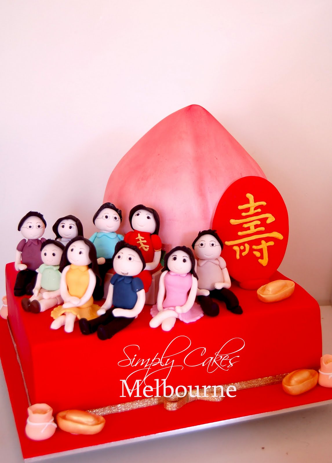 Simply Cakes Melbourne: Peach Longevity Cake