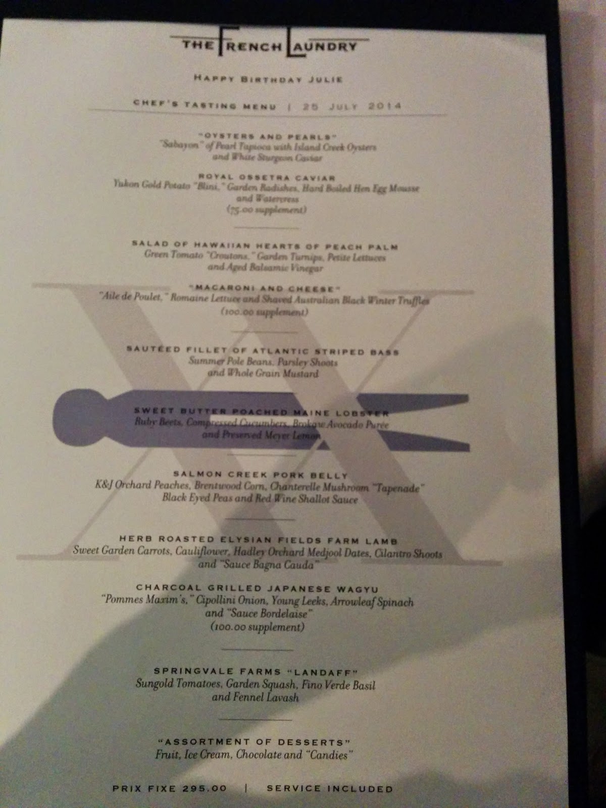 The French Laundry | Julie's Dining Club