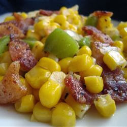 Willy's View: Spicy Fried Corn with Bacon and Jalapenos