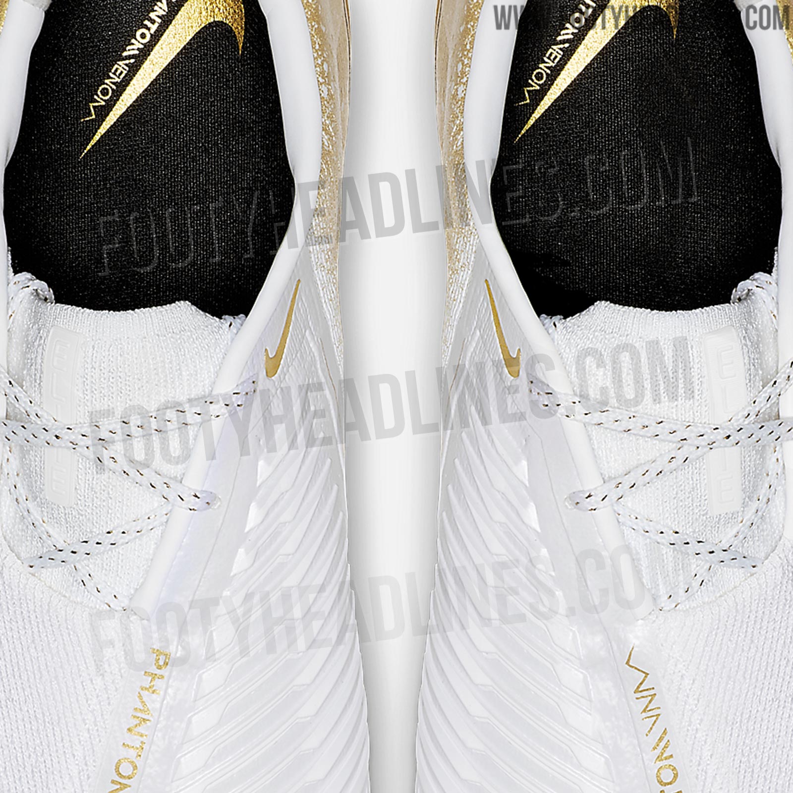 Limited-Edition White / Gold Nike Phantom Venom Boots Leaked - Footy ...