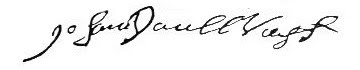 Vaught Family History: The Signature of Johan Paulus Vogt