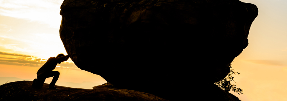 Living In Grace Blog: Pushing against the Rock