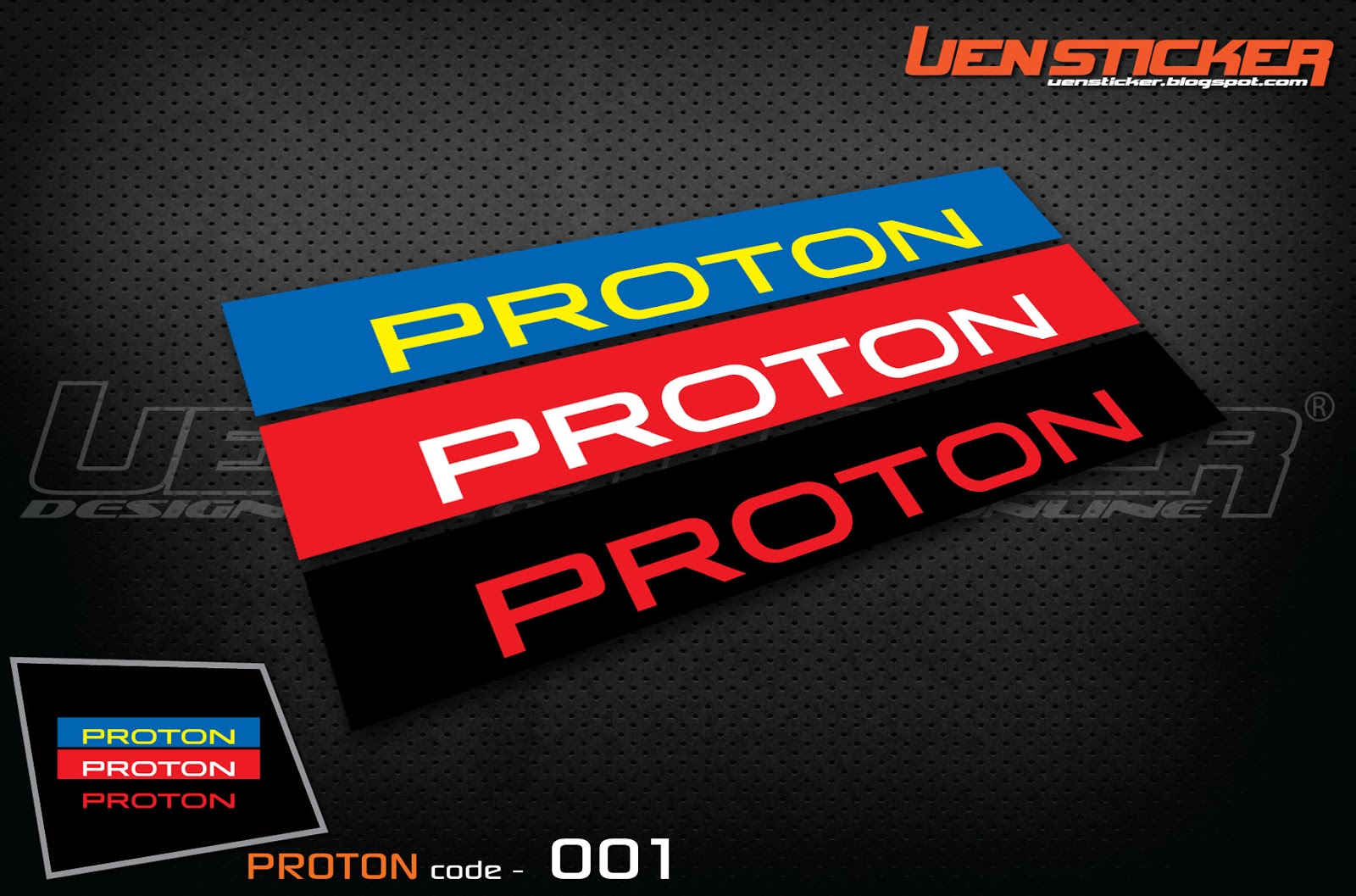 UEN STICKER - Design Custom Decals Online: PROTON