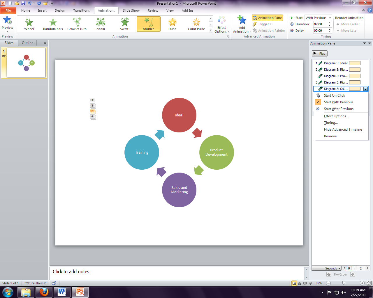 Quick Tips for Windows and Office: Give your SmartArt "bounce" with ...