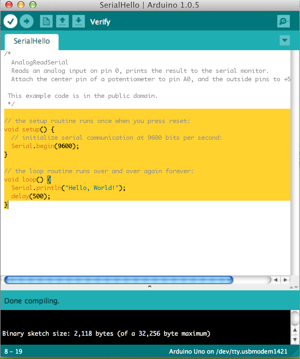 NJRobotics: Arduino : Hello World