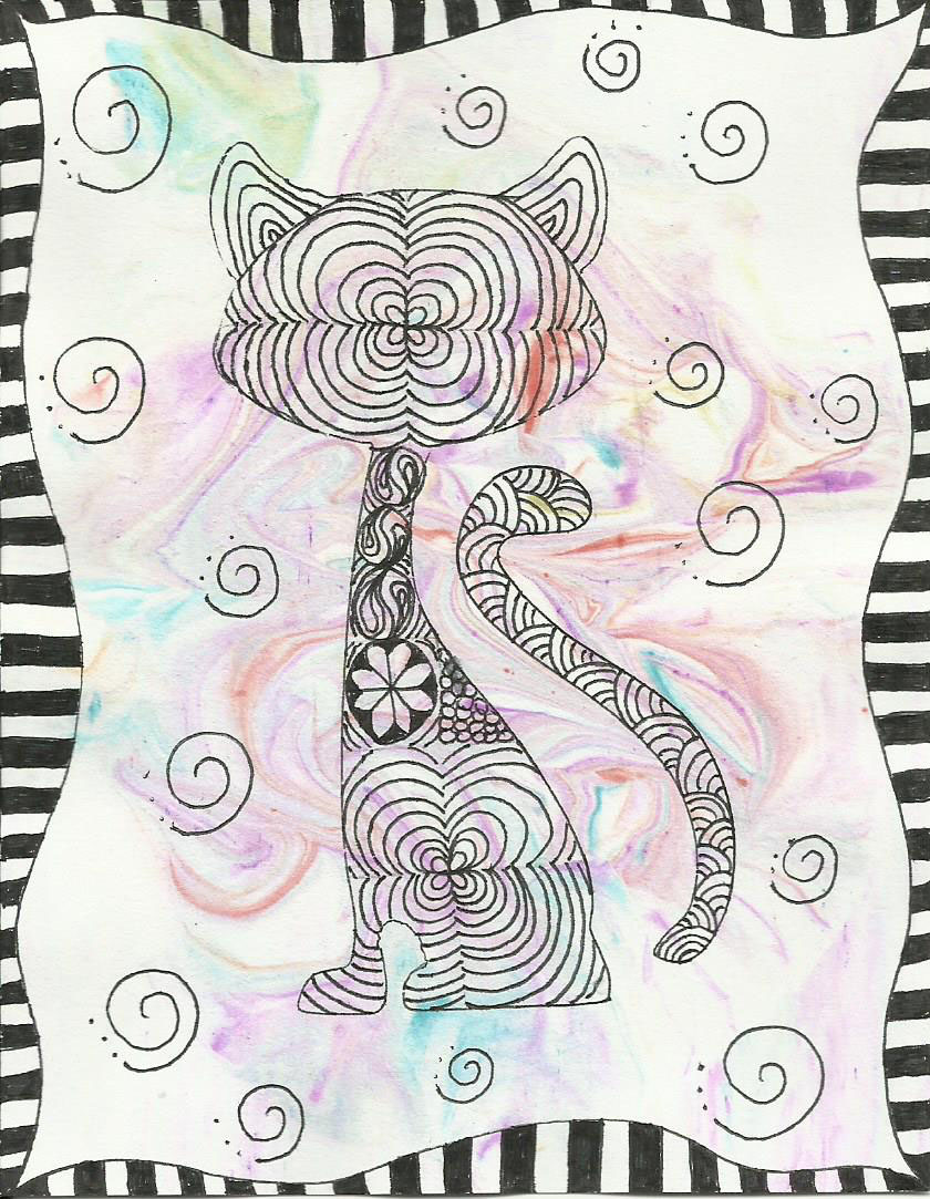 Knitting II: Zentangle Cat