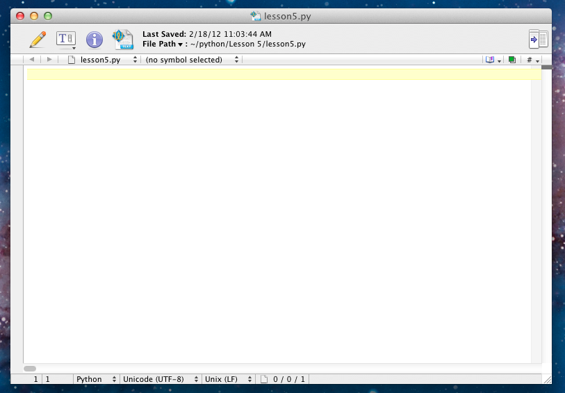Getting Started with Python: Lesson 5 - Input and If