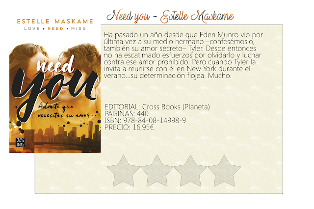 Irio Potter entre libros: NEED YOU - ESTELLE MASKAME + LC EL PALACIO DE ...