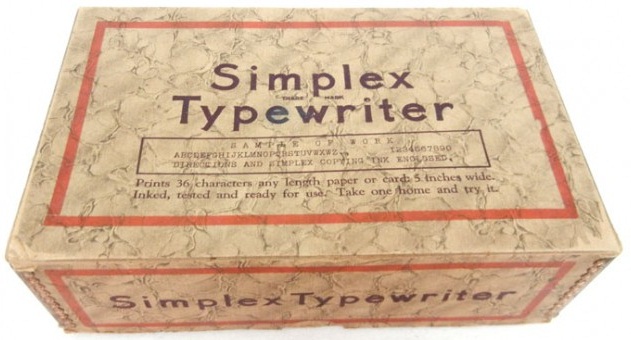 oz.Typewriter: The Simplex Typewriter: Glorious Simplicity!