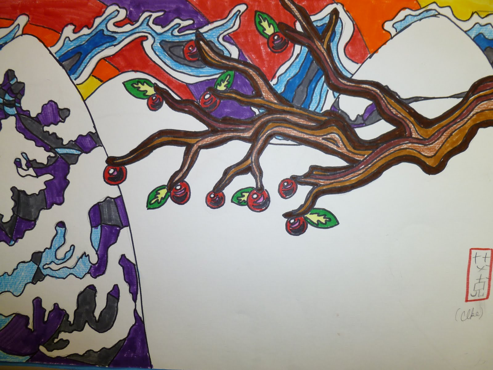 Summit Academy Loves Art!: 6th grade Landscapes