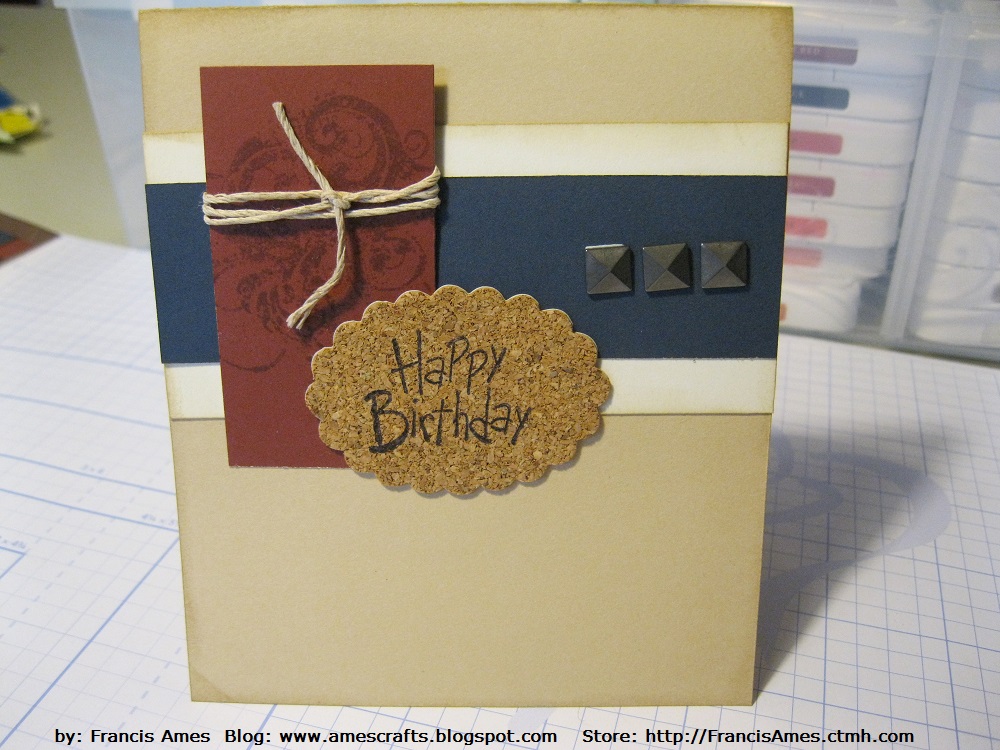 Ames Crafts: Happy Birthday Card for Men