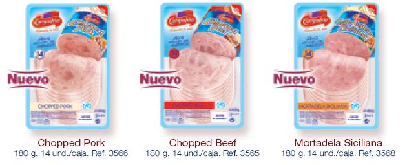 Alergia a la Soja: CAMPOFRIO: Chopped, Mortadela, Bacon CON Soja