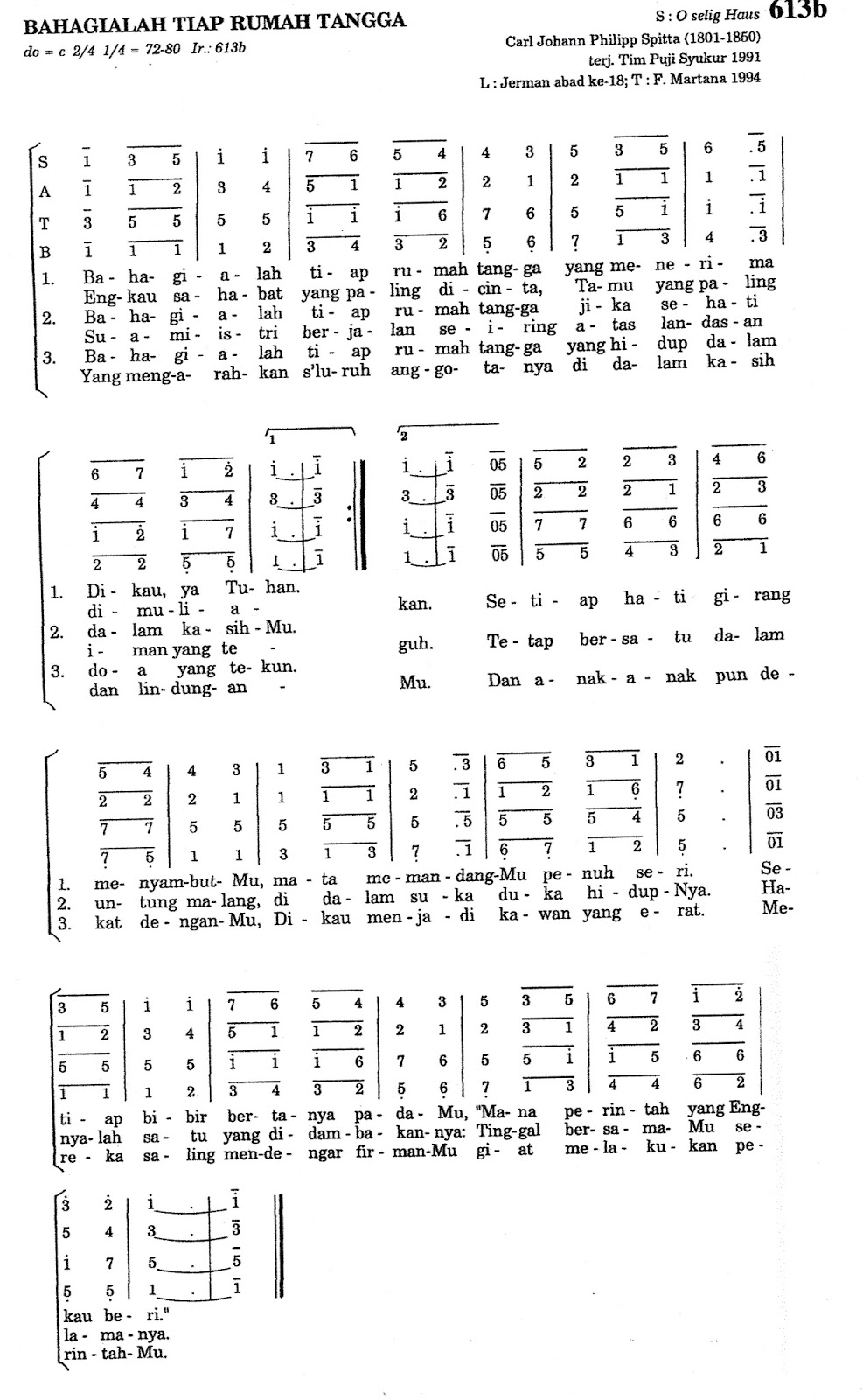 St Caecilia Choir Mkw: Bahagialah Tiap Rumah Tangga - Puji Syukur 613