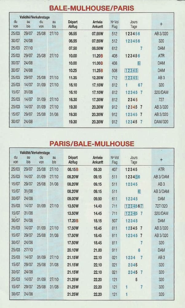 Airline memorabilia: Air Inter (1990)