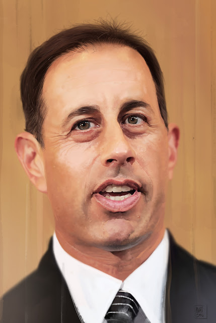 Artwork by Luke Watson: Jerry Seinfeld Portrait