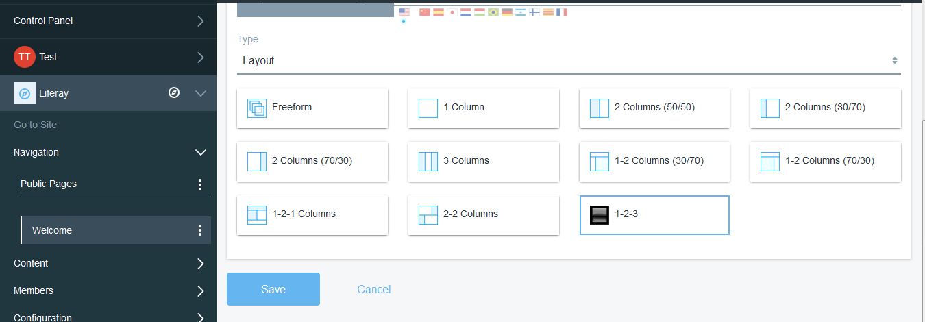 Layout creation in liferay 7 - Liferay