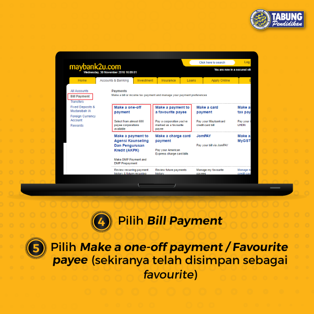 Bayar PTPTN online melalui (jompay) maybank2u atau cimb clicks ...