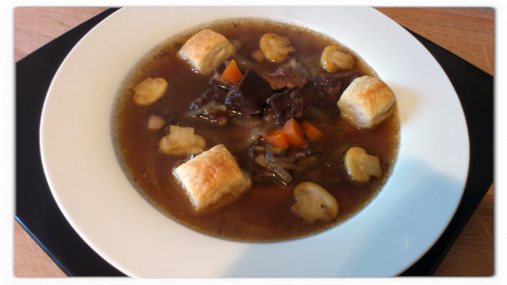Soup Tuesday: Beef, Beer and Black Pudding Soup