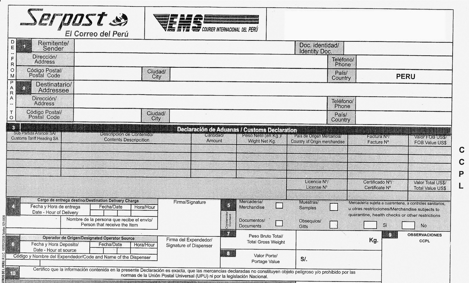Todo sobre Importaciones de China: 27. EXPORTACIONES POR SERPOST