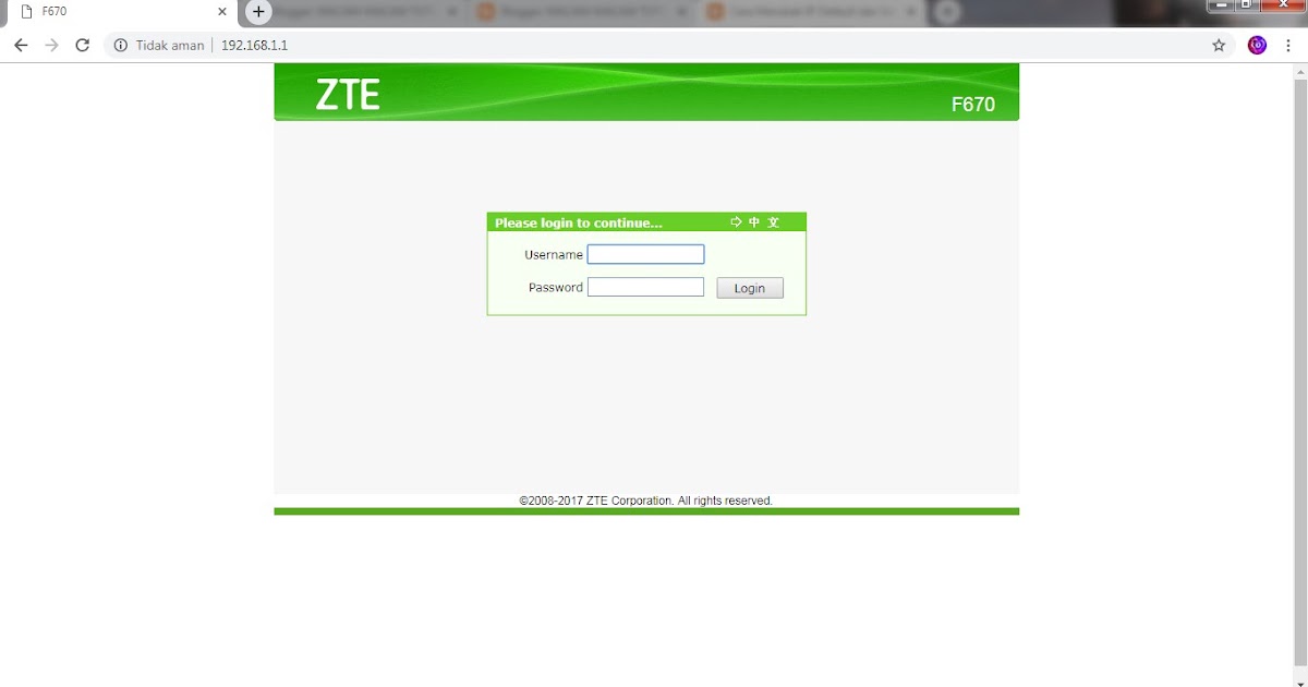 Cara ganti IP Modem indihome ZTE
