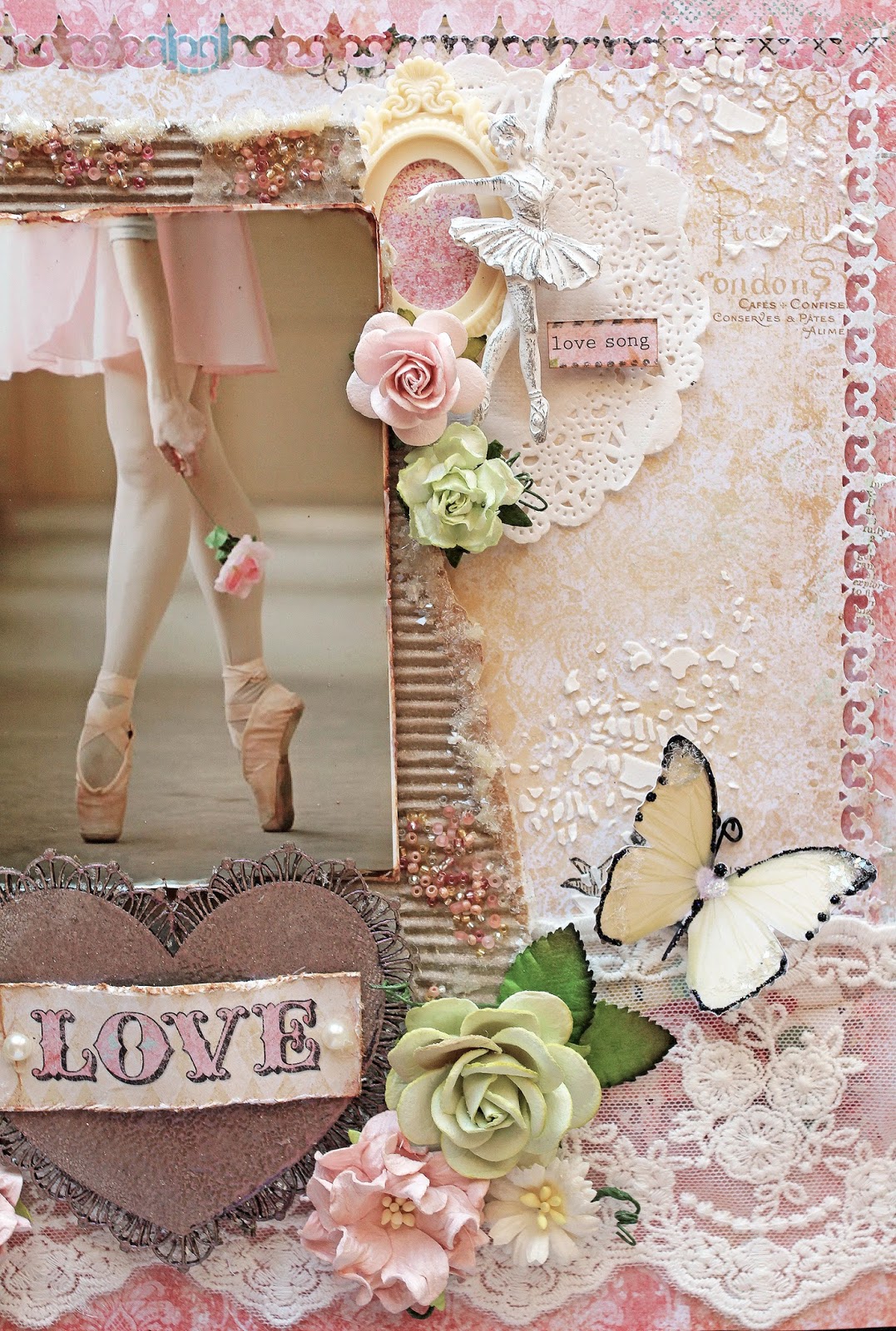 My Glitter Coated Life: Love Layout Created With The Reneabouquets ...
